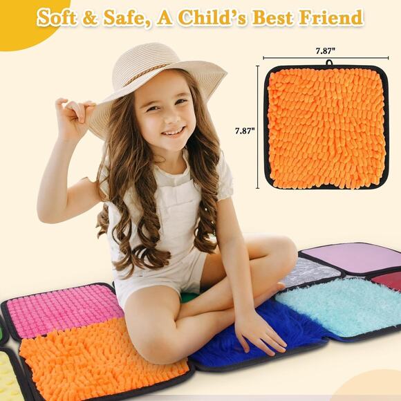 Toys | Montessori Sensory Mats Set Of 16 Autism Toddler Sensory ...